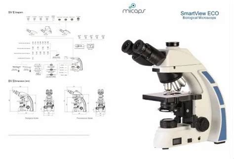 Micaps Trinocular Microscope With Digital Camera For Laboratory Model