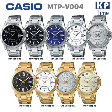 Casio นาฬิกาข้อมือผู้ชาย สายสแตนเลส รุ่น Mtp V004 ของแท้ประกันศูนย์ Cmg Th