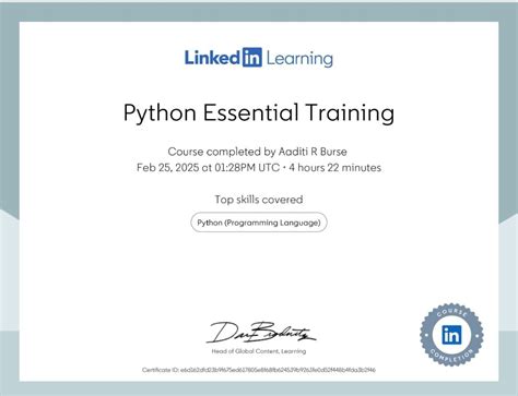 Python Programming Lifelonglearning Techskills Aaditi R Burse