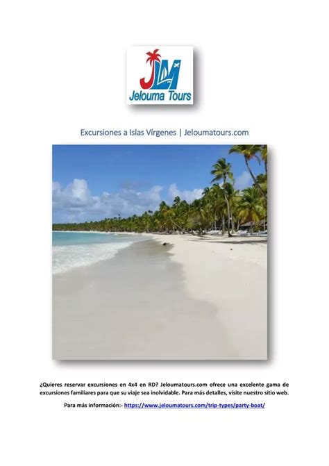 PPT Excursiones a Islas Vírgenes Jeloumatours com PowerPoint Presentation ID