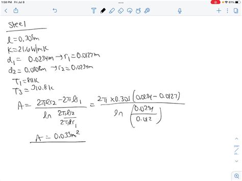 SOLVED QI A Steel Pipe K 45 0 W M K Having A 1 96 In O D Is
