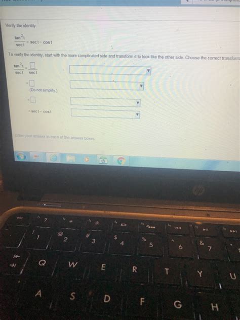 Solved Verify The Identity Tan T Sect Cost Sect To Verify Chegg