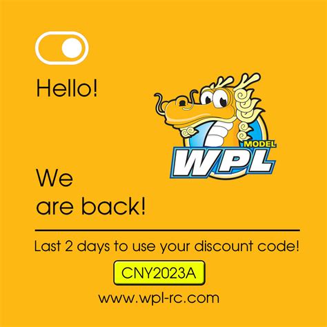 We Are Back Wpl Rc Official Store