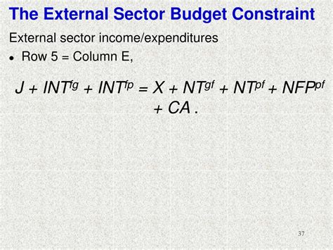Ppt Chapter Aggregate Accounts Budget Constraints And Model