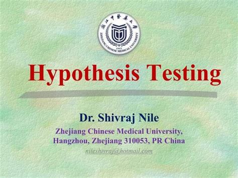 Lesson 24 Testing The Hypothesis Pptx Science