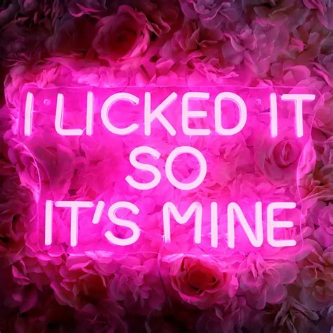Licked S Mine Pink Led Neon Sign Usb Powered Neon Light Temu