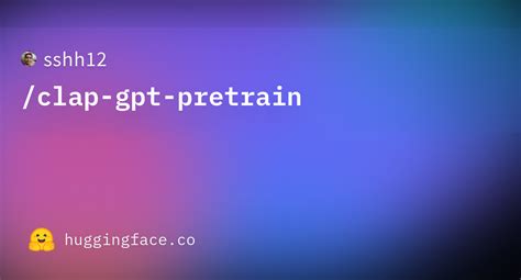 sshh12 clap gpt pretrain · datasets at hugging face