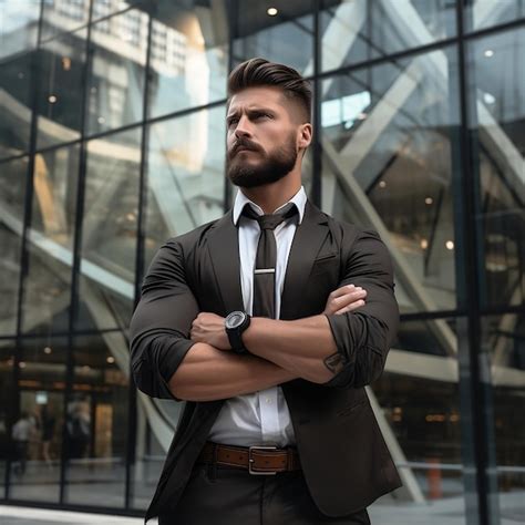 Premium Ai Image Portrait Of A Successful Young Male Designer
