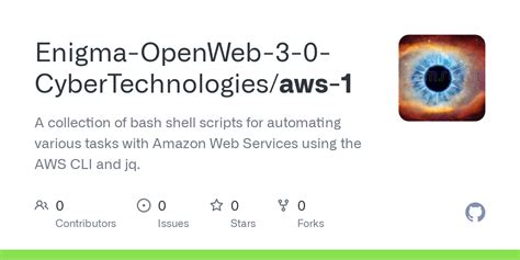 GitHub Enigma OpenWeb 3 0 CyberTechnologies Aws 1 A Collection Of