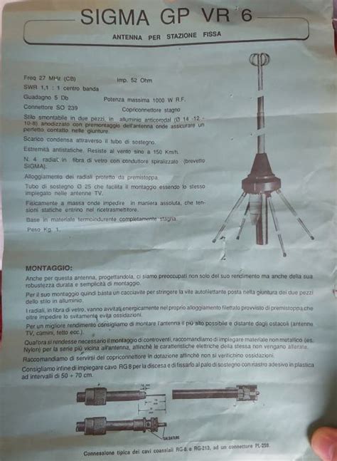 Cb Antena Sigma Gp Vr 6