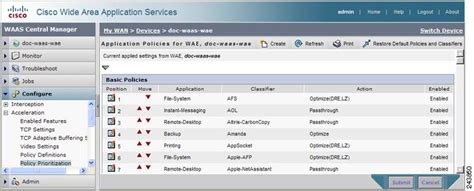 Cisco Wide Area Application Services Configuration Guide Software Version 413 Configuring