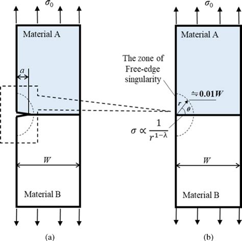 Illustration Of Double Singular Stress Fields A The Stress Intensity