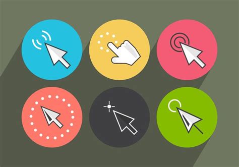 Muis Klik Op Vector Iconen 109553 Vectorkunst Bij Vecteezy