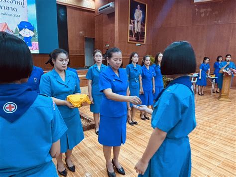พิธีเข้าประจำหมู่ยุวกาชาดประจำปี 2567 ของยุวกาชาดระดับมัธยมศึกษาปีที่ 1