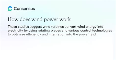 How Does Wind Power Work Consensus Academic Search Engine