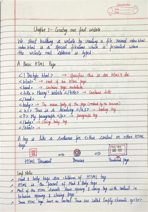 St Lecture On Html Notes Learnpick India