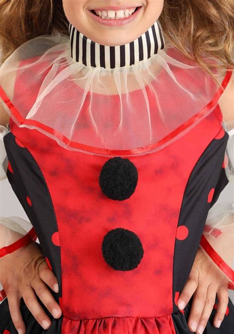 Creepy Clown Costume For Girls Scary Circus Clown Halloween Costume