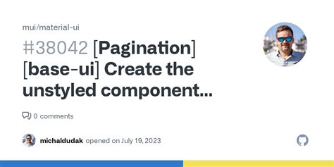 [pagination][base ui] create the unstyled component and hook · issue