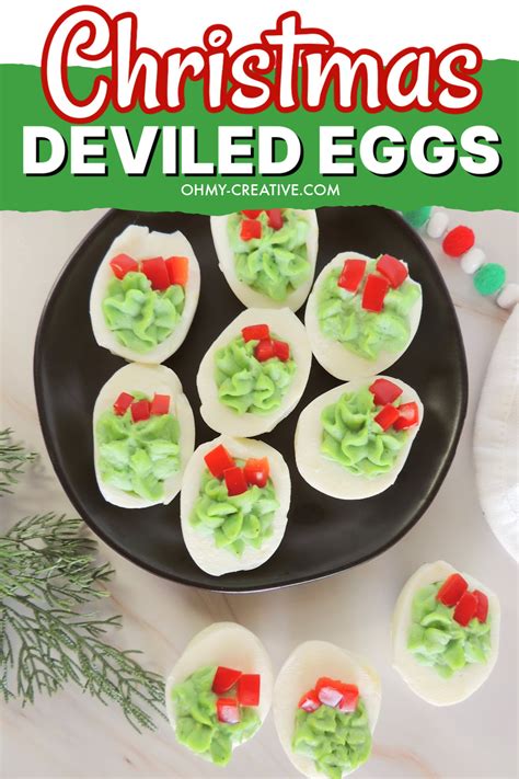 Christmas Deviled Eggs Oh My Creative