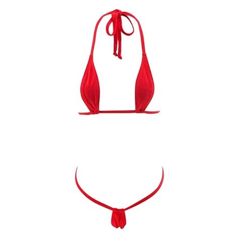 Buy Sherrylo Teardrop Cups Micro Bikini Red At Ubuy Philippines