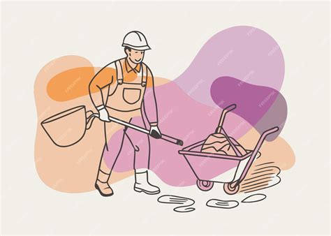 Labor Vector Illustration Line Circuit Premium Ai Generated Vector