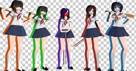 Yandere Simulator Character Delinquent Female Png Clipart Anime