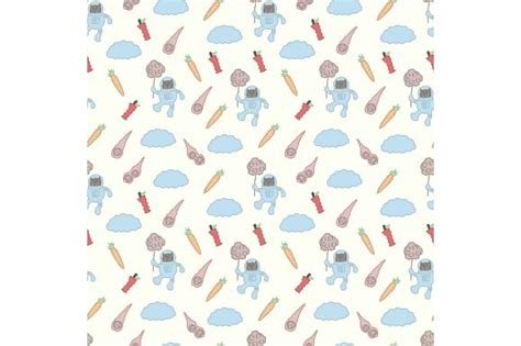 Cute Cat Astronaut Seamless Pattern Graphic By Firdausm601 · Creative