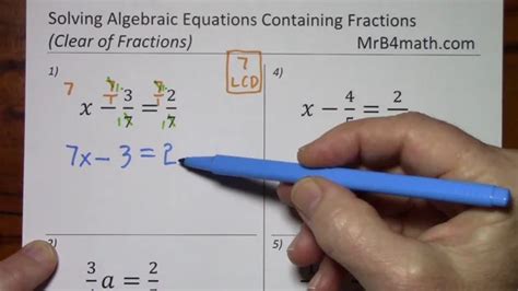 Solving Equations By Clearing Fractions Worksheet A Comprehensive Guide