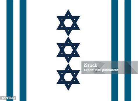 Flag With The Symbol Of The State Of Israel向量圖形及更多以色列圖片 以色列 以色列國旗