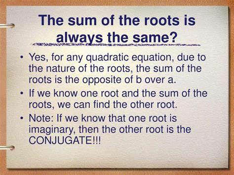 PPT Can We Determine A Quadratic Equation If We Have Its Roots PowerPoint Presentation ID