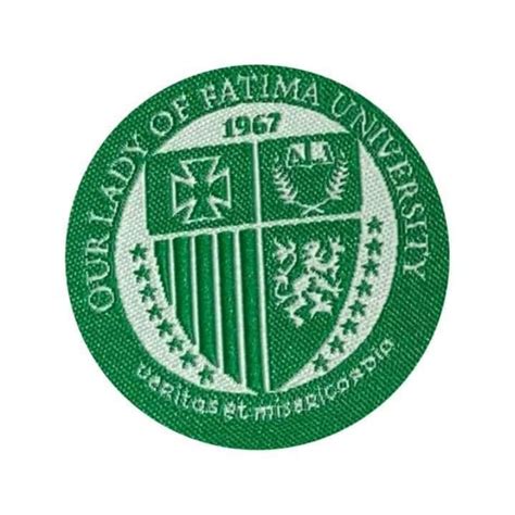 Onhand Olfu Logo Patches Our Lady Of Fatima University Shopee Philippines
