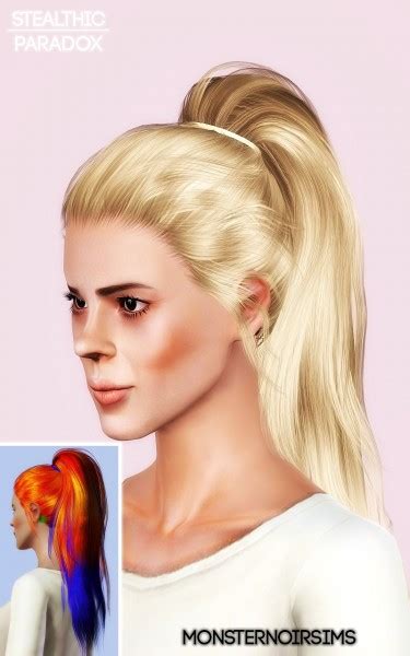 Sims 4 Hairs ~ Joseph Sims Stealthic`s Paradox Hair Retextured