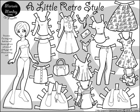 Coloring Pages Paper Dolls