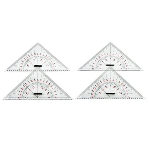 2x Chart Drawing Triangle Ruler For Drawing 300mm Scale Triangle Ruler