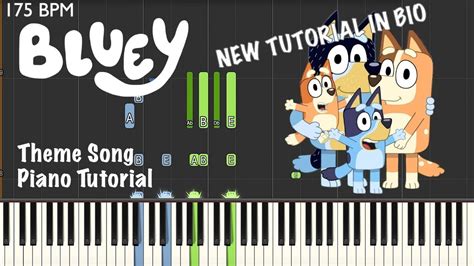 Bluey Theme Song Piano Tutorial Accordi Chordify