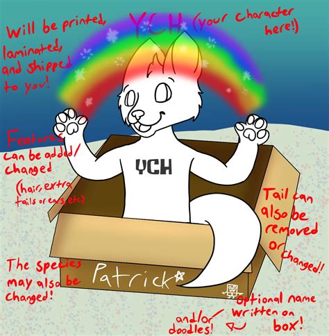 Imagination Box Spongebob Inspired Furry Ych Badge Etsy