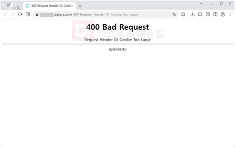 400 Bad Request 원인과 해결 방법 익스트림 매뉴얼