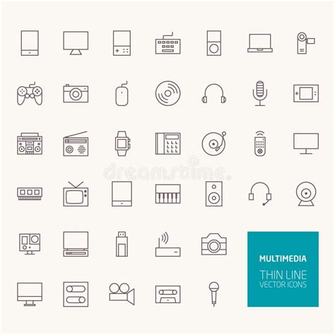 Iconos Del Esquema De La Belleza Ilustración Del Vector Ilustración