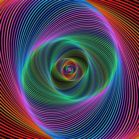 Multicolored Spiral Fractal Design Background 47020431 Vector Art At