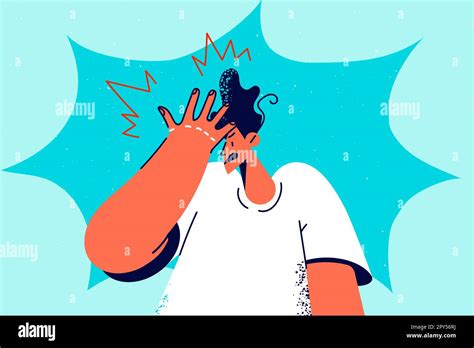 Frustrated Man Make Face Palm Gesture Remembering Something Confused