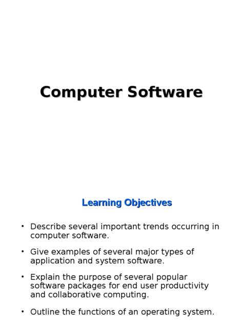 Computer Software Pptppt Operating System Programming Language