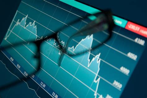 Stock Market Graph Stock Image Image Of Glasses Research