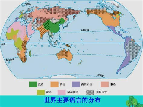 世界语言分布图 千图网