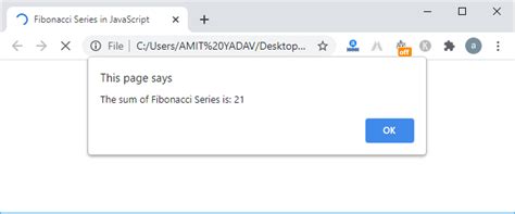 Fibonacci Series In Javascript Online Tutorials Library List