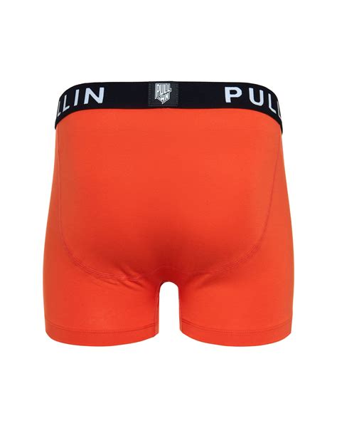 Boxer Homme Orange Master Coton Spicy Sous Vêtements Homme Pullin