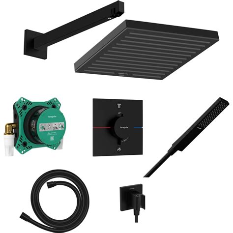 Hansgrohe Pulsify E 260 Brusesæt Vandbesparende Mat Sort 736360531 Pakke