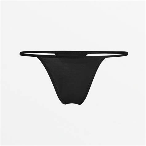 Tanga Dames Ondergoed Zwart Tencel Micro Modal Ecostof