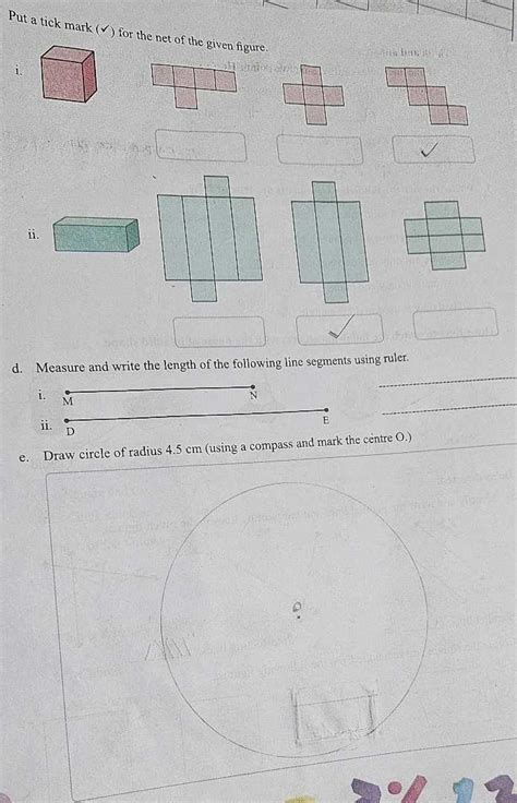 Put A Tick Mark For The Net Of The Given Studyx
