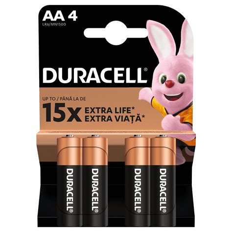 Батарейки алкаліновi Duracell Basic АА 1.5V LR6 4 шт (5000394076952 ...