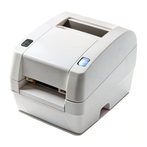 Label Printer Isolated On White Background Stock Illustration